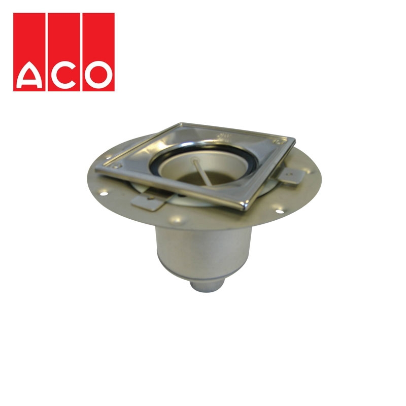 ACO Trapped Shower Gully Vertical Outlet for Tiled Flooring - 50mm ...