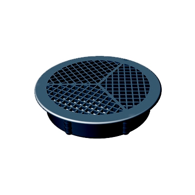 Circular Soffit Fascia Board Vent 70mm - Black | Drainage Superstore®
