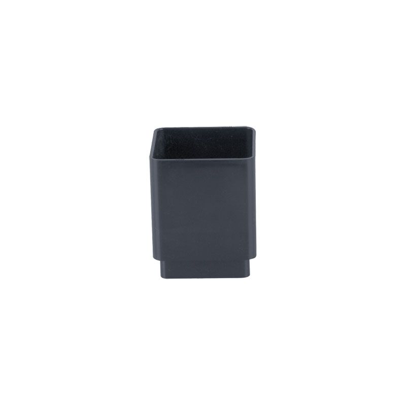 Plastic Guttering Square Downpipe Connector 65mm - Anthracite Grey ...
