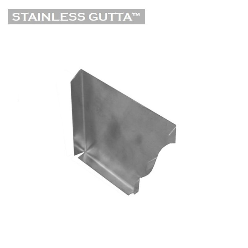 Metal Gutta Stainless Steel 127mm Ogee Gutter Left Hand Stop End ...