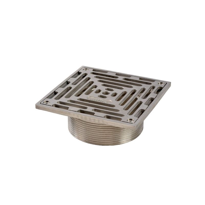 VortX Stainless Steel NPSM Threaded Fit Gully Grating - 150mm x 150mm ...