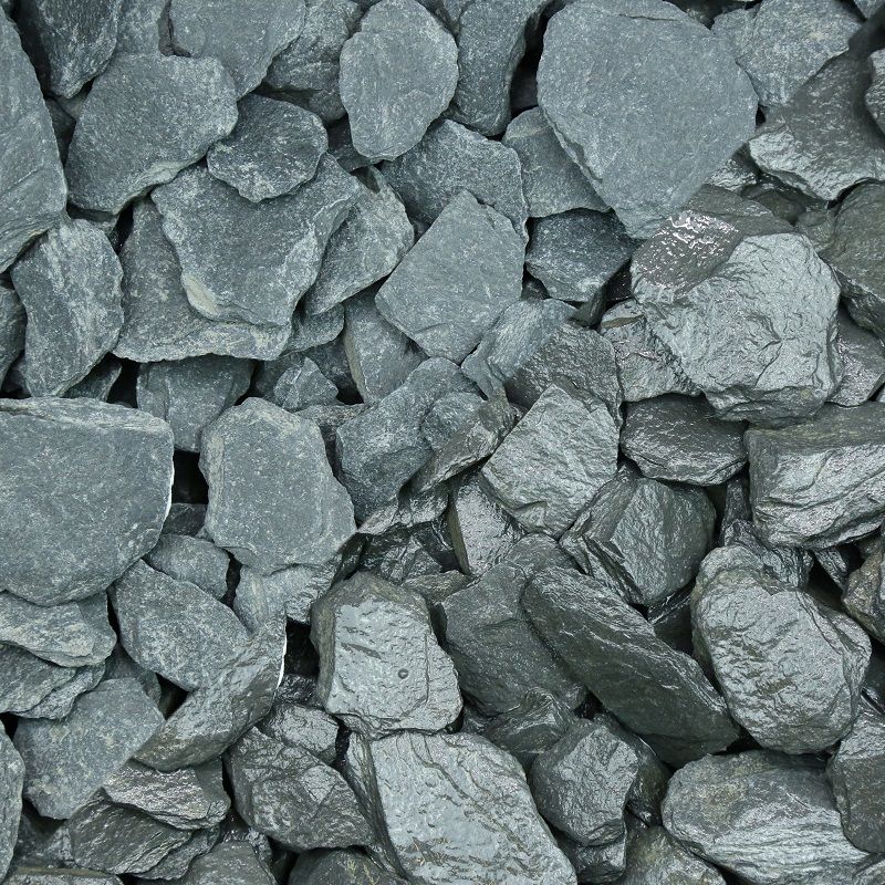 Tarmac Decorative Aggregate Premium 40mm Blue Slate - 800kg | Drainage ...