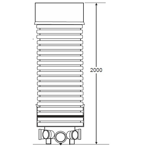 Accesso IC160 600mm Adoptable Inspection Chamber Kit - 2000mm Invert ...