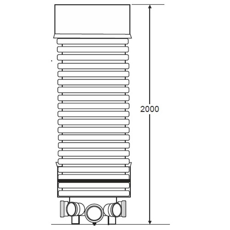 Accesso IC160 600mm Adoptable Inspection Chamber Kit - 2000mm Invert ...