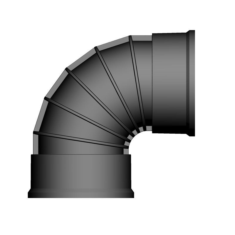 JFC Twinwall Drain Pipe 90 Degree Double Socket Bend - 450mm | Drainage ...