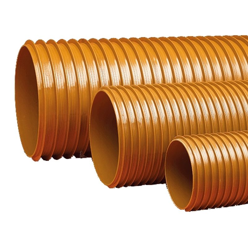 UltraRib Solid Wall Single Socket Pipe - 150mm x 3m | Drainage Superstore®