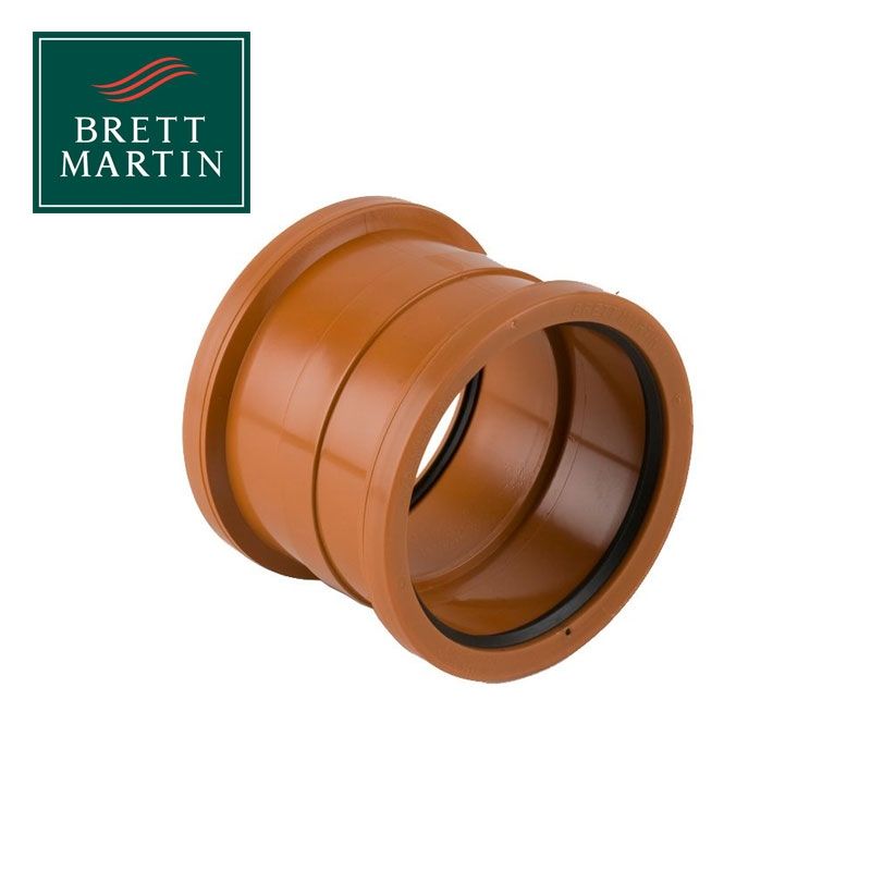 Underground Drain Pipe Double Socket PVC BS Coupler - 160mm | Drainage ...