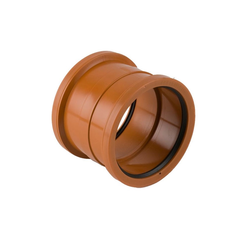 Brett Martin Underground Drain Pipe Double Socket PVC BS Coupler 160mm Drainage Superstore