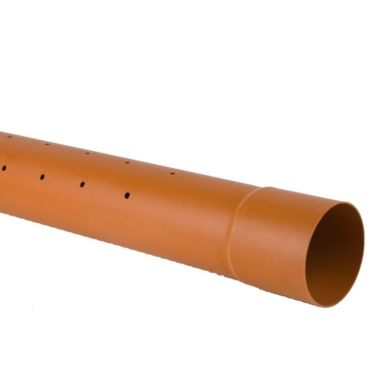 Underground Drain Pipe 110mm Blown Socket Perforated Pipe - 3m ...