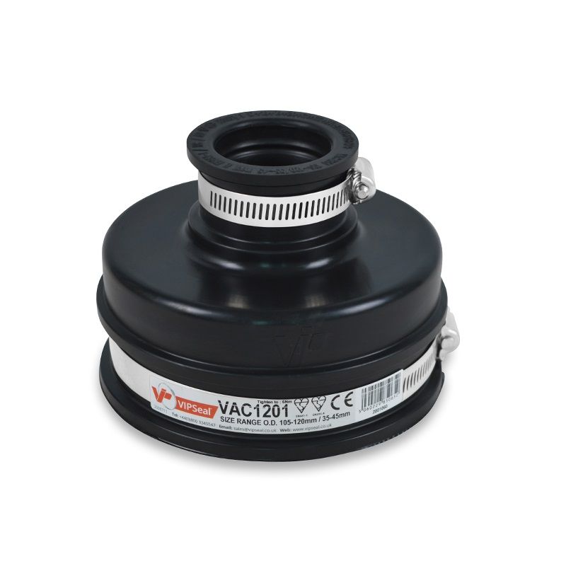 VIPSeal Rubber Flexible Drainage Adaptor Coupling 120mm to 35mm ...