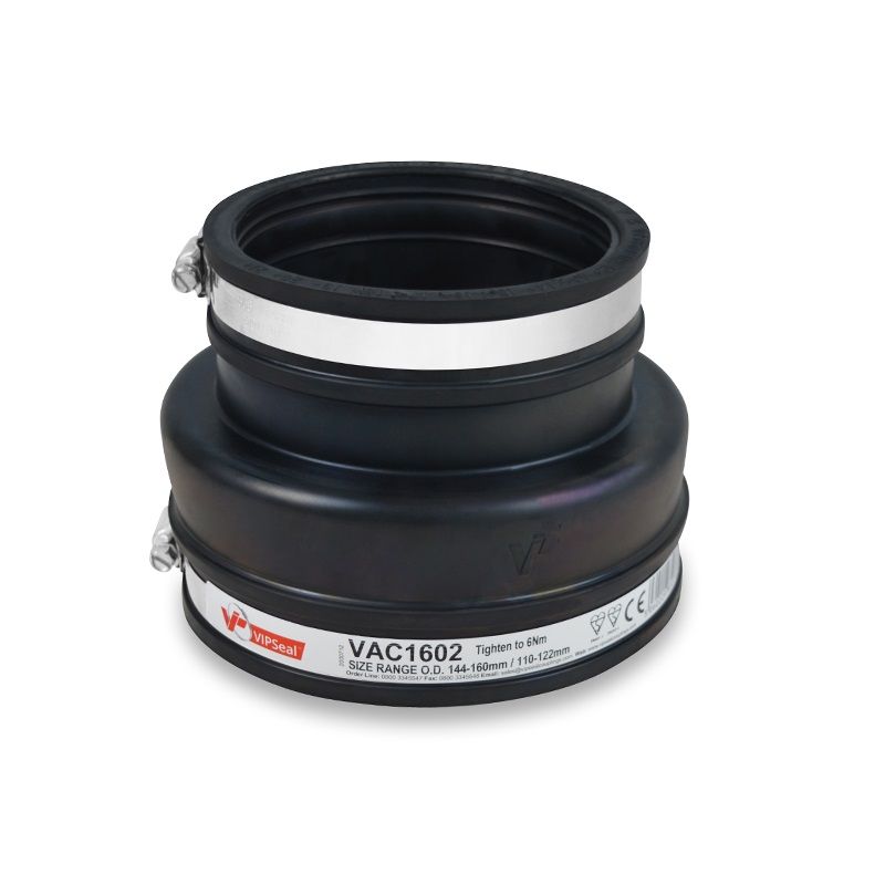 VIPSeal Rubber Flexible Drainage Adaptor Coupling 160mm to 110mm ...