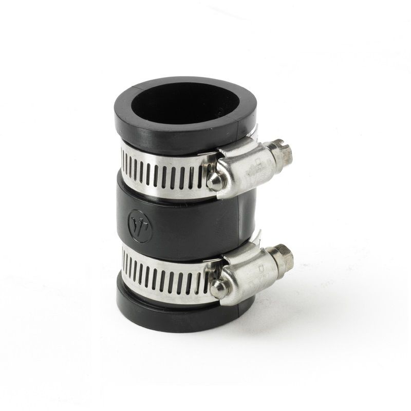VIPSeal Straight PVC Coupling Black 70-60mm | Drainage Superstore®