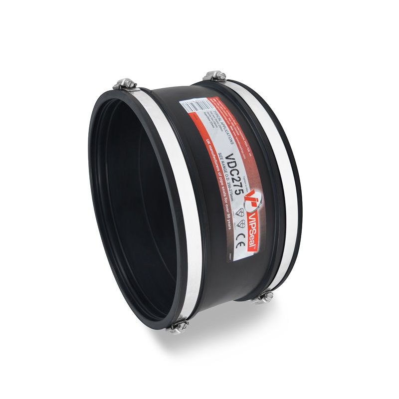 VIPSeal Rubber Flexible Drain Coupling 250-275mm | Drainage Superstore®