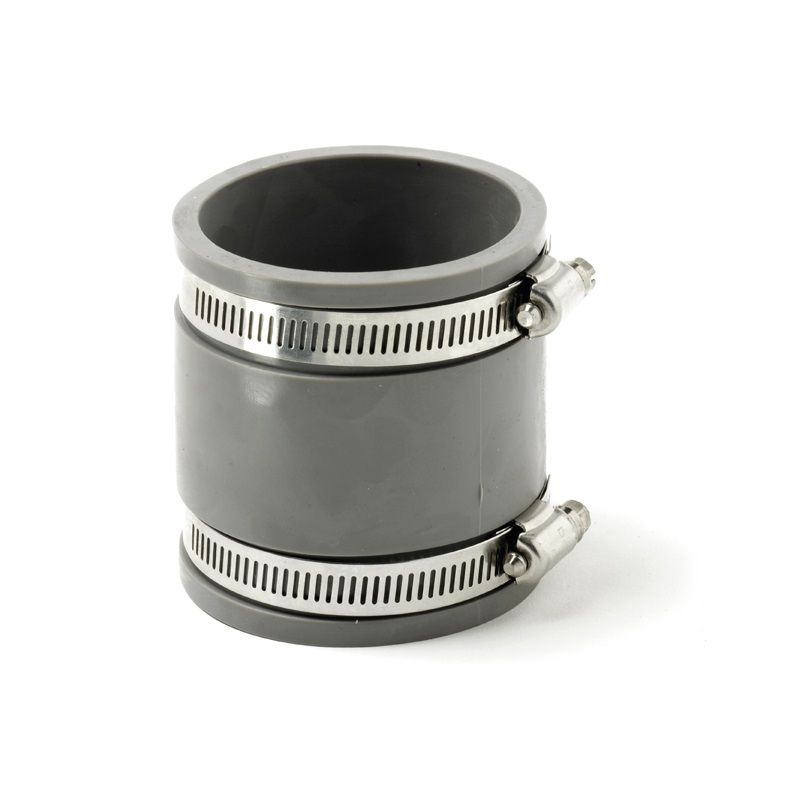 VIPSeal Straight PVC Coupling Grey 60-50mm | Drainage Superstore®