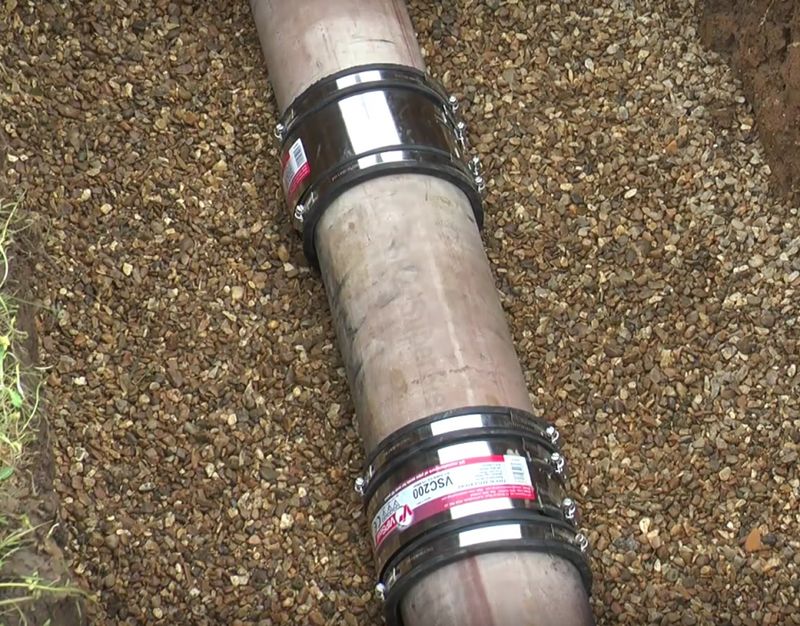 VIPSeal Rubber Flexible Standard Drainage Coupling 200-225mm | Drainage ...