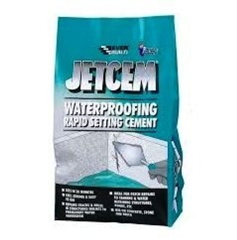 Waterproof Rapid Set Cement 3kg Box Of 4 - Everbuild Jetcem | Drainage ...