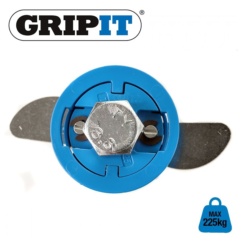 Grip It 25mm Blue Plasterboard Fixings 225kg Max Load - Pack of 25 ...