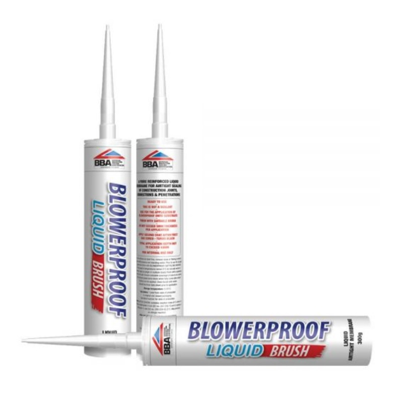 Blowerproof Liquid Brush Membrane in Blue/Black - 300 Gram Cartridge | Insulation Superstore®