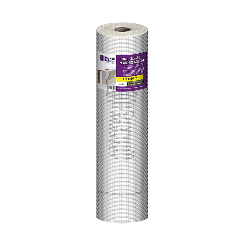 Drywall Master Fibre Glass Rendering Mesh 4mm in White - 1m x 50m Roll ...