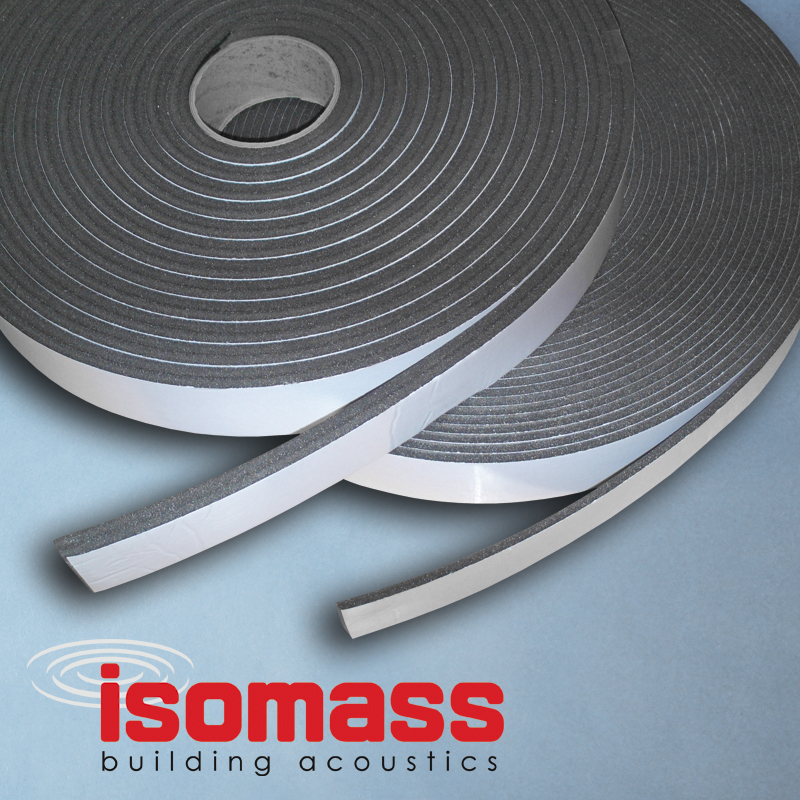 Isomass Isocheck Acoustic Wall Isolation Strip - 75mm x 5mm x 25m ...