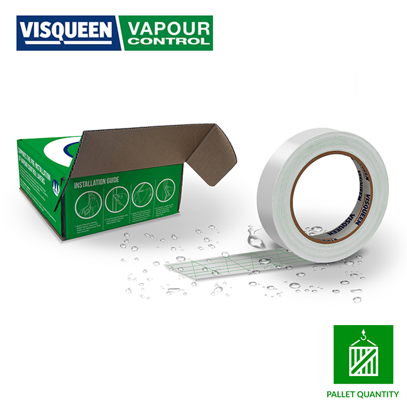 Visqueen Single Sided Vapour Tape 50mm x 15m Pallet of 300 | Insulation ...