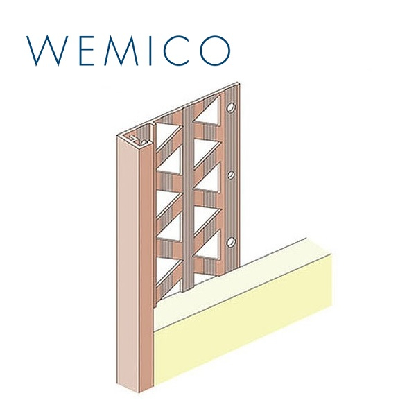Wemico 10mm PVC Render Stop Bead Box of 25 2.5m Lengths - White | Insulation Superstore®