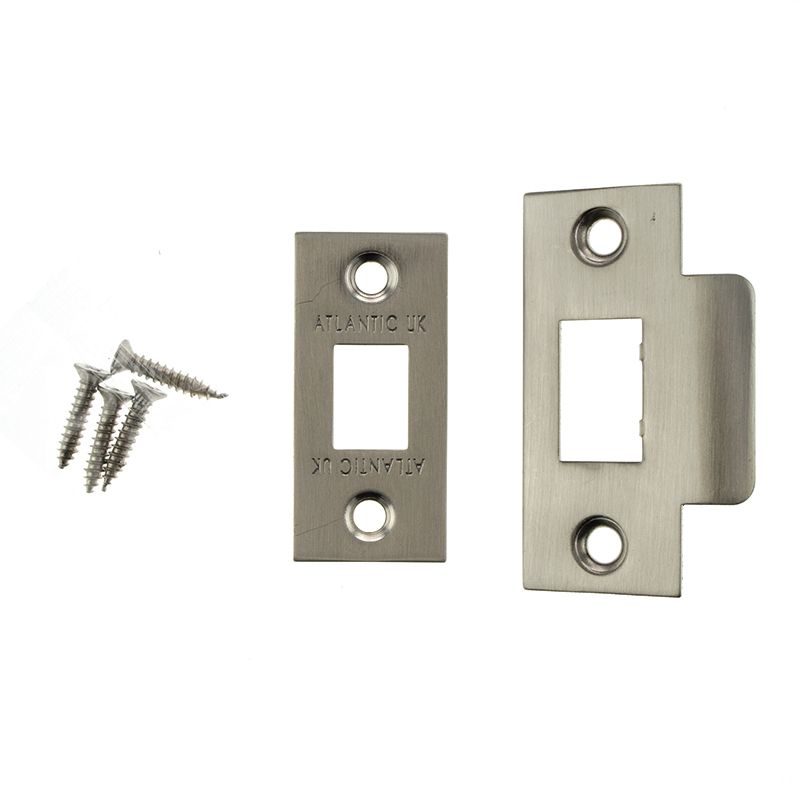Atlantic Tubular Latch Face Plate Kit - Satin Nickel | Door Superstore®