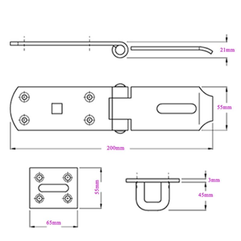 Securit Heavy Duty Galvanised Hasp & Staple (200mm) | Door Superstore®