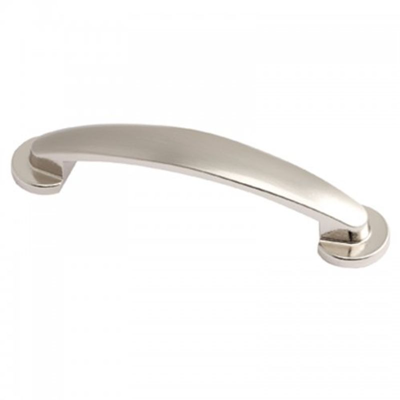 BOWED D STYLE Brushed Nickel Cupboard Door and Drawer Pull Handle | Door Superstore®