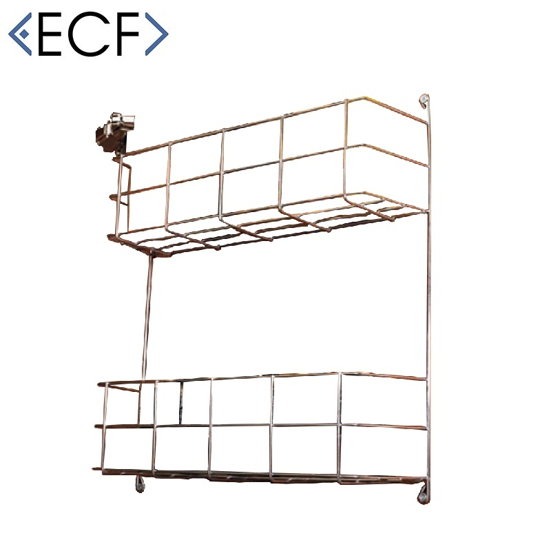 Chrome Two Tier Kitchen Cupboard Door Storage Rack | Door Superstore®