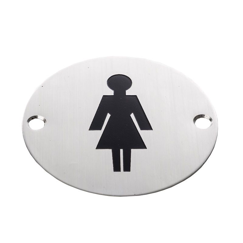 Consort 76mm Stainless Steel Door Signage - Female Symbol | Door ...