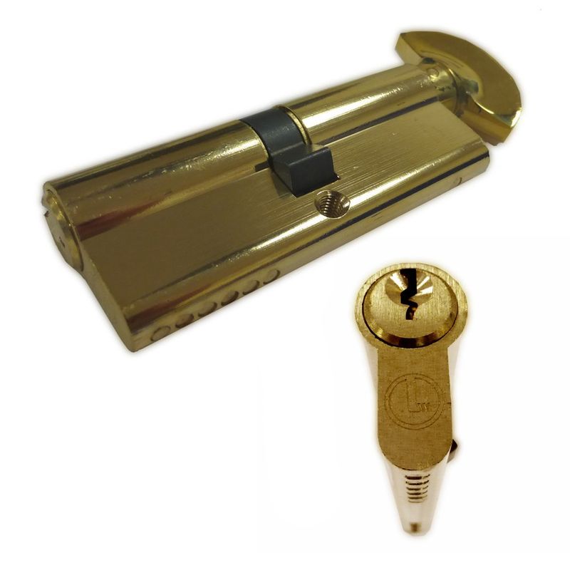 ERA Euro Cylinder 6 Pin Lock with Thumbturn in Brass T45/45 | Door ...