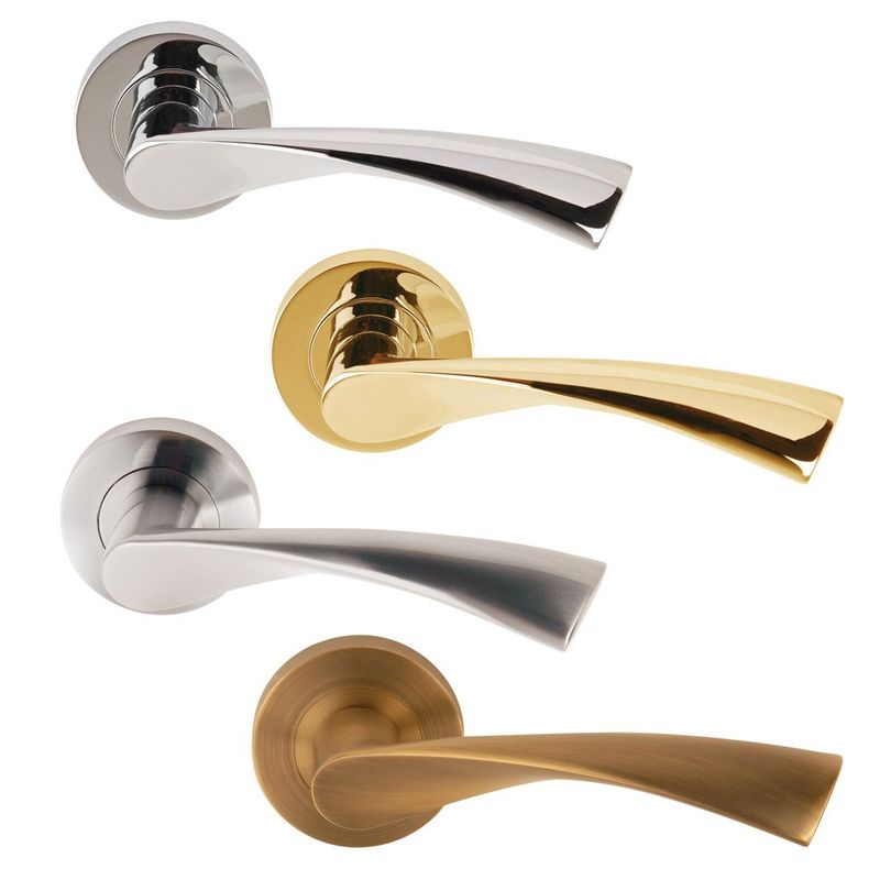Excel Designer FLEX Lever on Rose Internal Door Handle Pair (Polished ...
