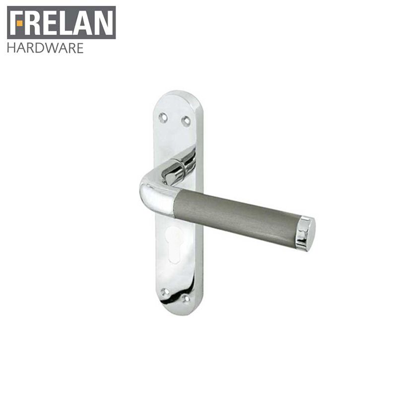 Frelan Hardware Twin Internal Door Handle Pair Lever on Rose Euro Lock ...