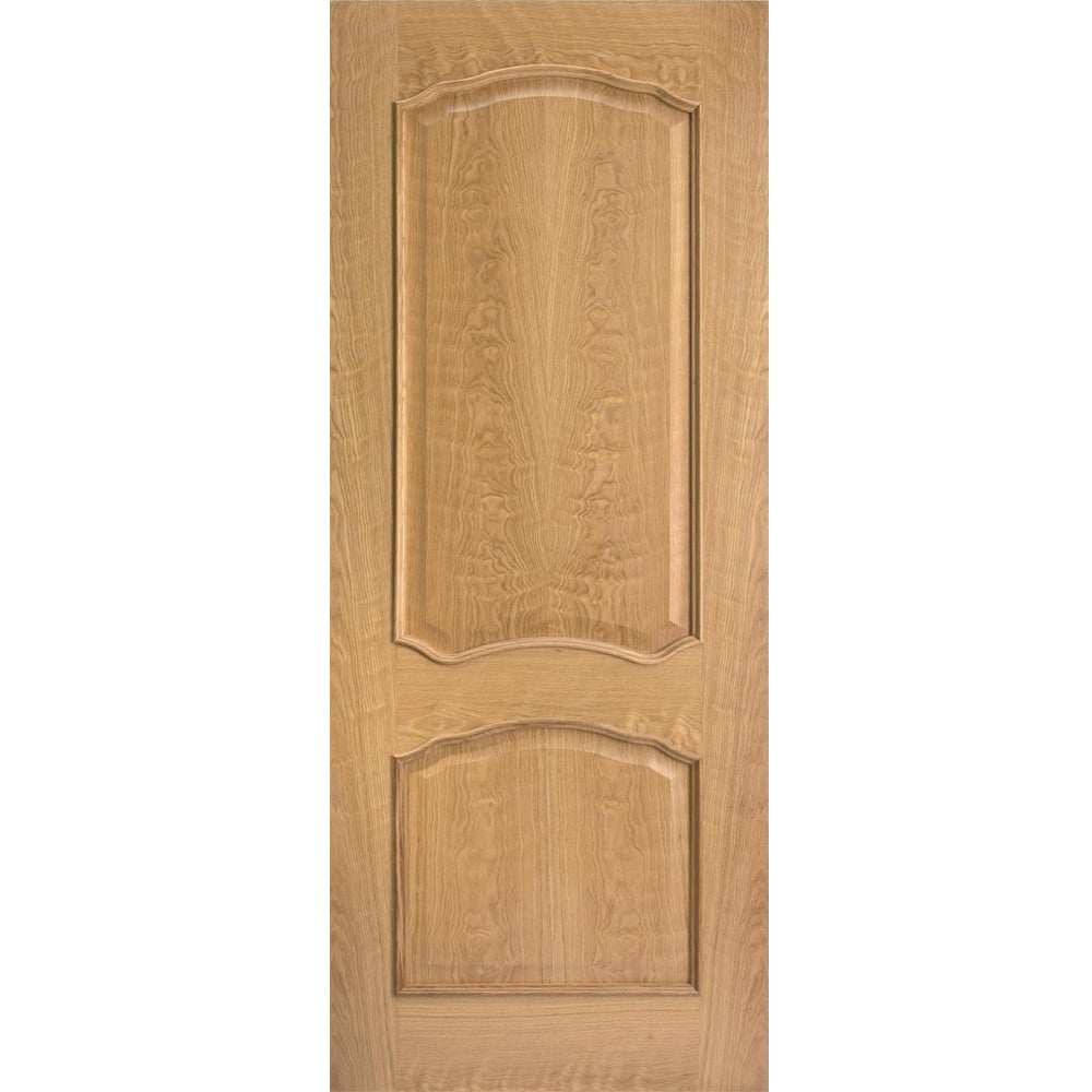 LPD Internal Oak LOUIS Pre-Finished RM2S 2 Panel Door (826 x 2040 x ...
