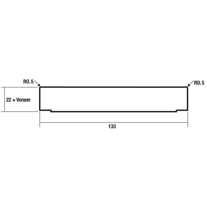 LPD Internal Oak Veneered DOOR LINING Frame Set with Loose Stop (133 x ...