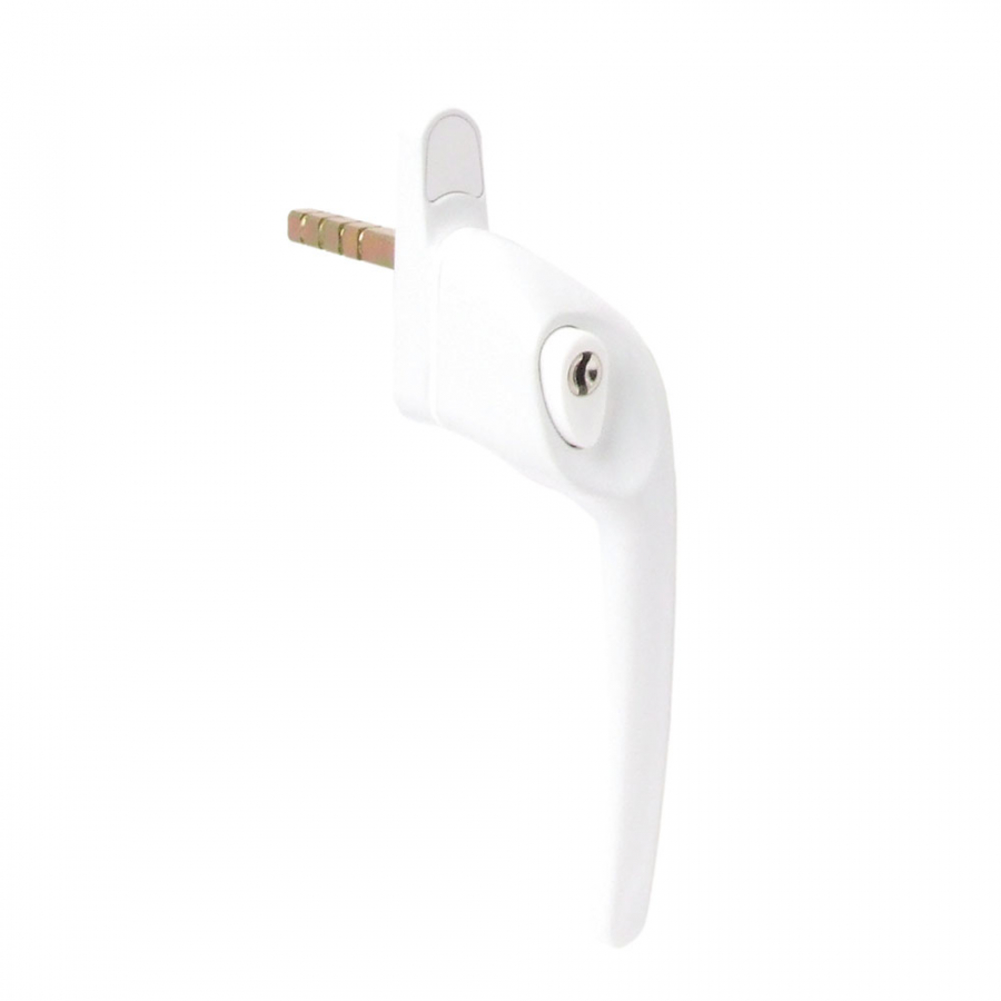 Sterling uPVC Offset White Locking Window Handle - Right | Door Superstore®