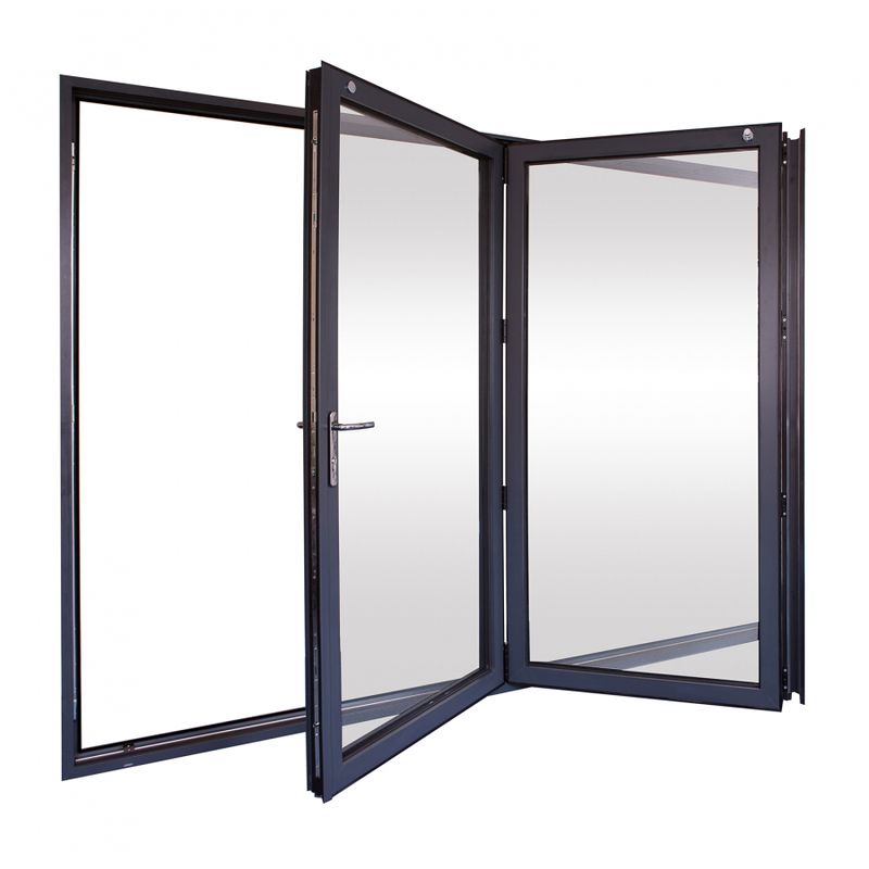 Real Aluminium - 3 Sash Aluminium Clear Glazed Bi-fold Door | Door ...