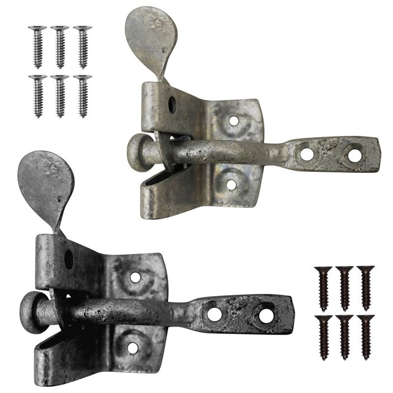 Perry Heavy Duty Auto Gate Catch Set BLACK | Door Superstore®