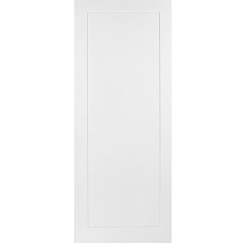 Premdor White Primed 1 Panel Moulded FD30 Fireshield Door - 2032mm x ...
