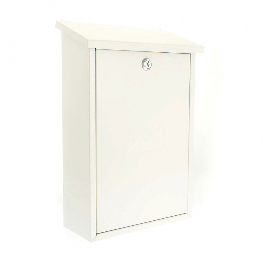 Sterling Rhondda White Post Box | Door Superstore®