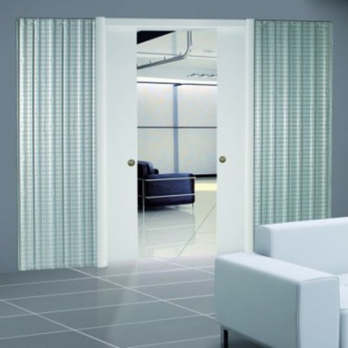 Scrigno Double Pocket Door Sliding System 626mm x 2040mm (doors sold ...