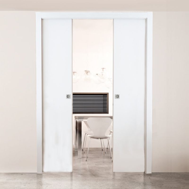 Scrigno Double Pocket Door Sliding System 626mm x 2040mm (doors sold ...