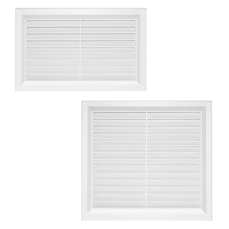 Securit White Plastic Louvre Air Vent (LARGE) | Door Superstore®