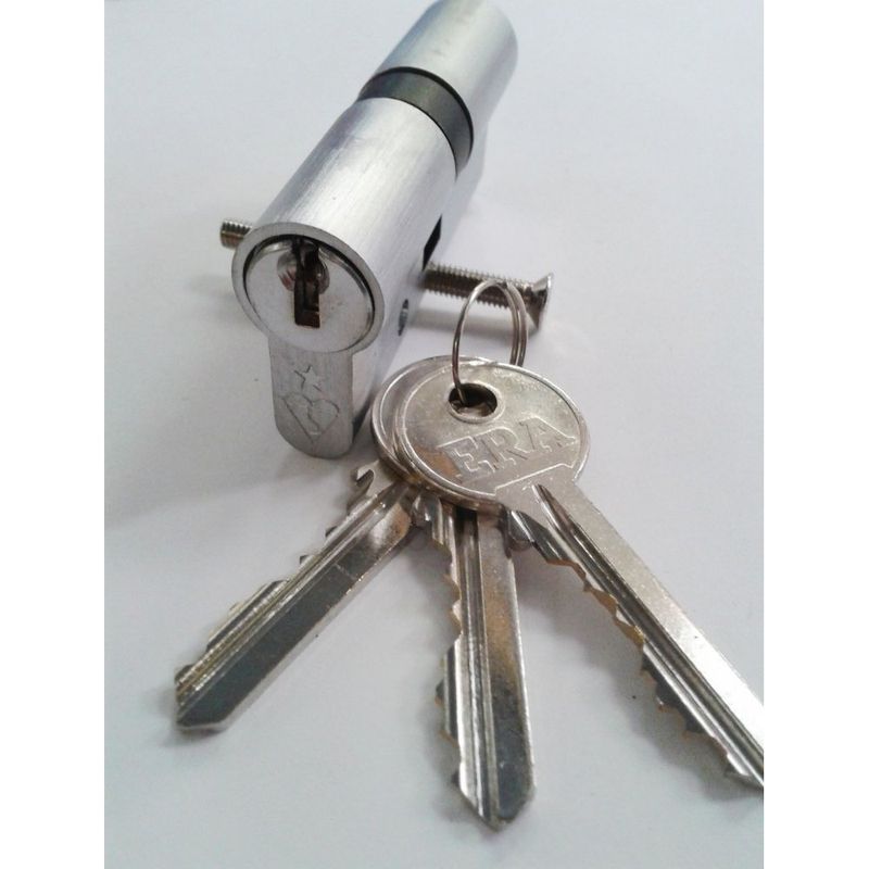 Silver ERA Euro Cylinder Barrel Lock Insurance High Security Kite ...