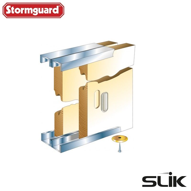 SLIK Sliding Cupboard Door Gear Track Kit (1219mm) | Door Superstore®