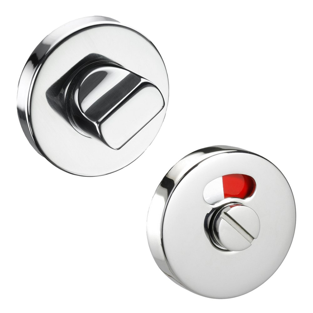 Stainless Steel Bathroom Door Thumb Turn and Release Set with Indicator ...