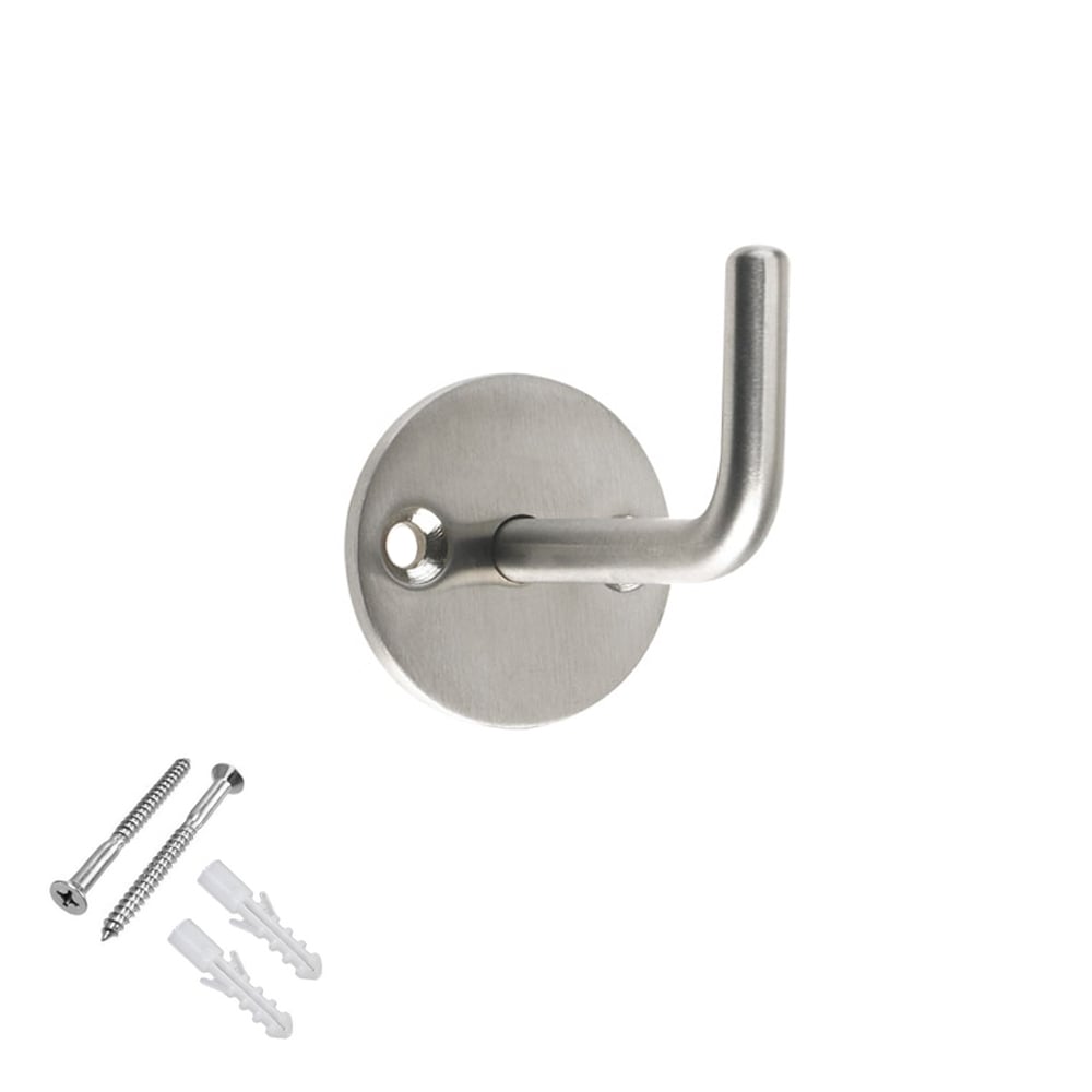 Stainless Steel Contemporary Circular Single Robe Hook | Door Superstore®