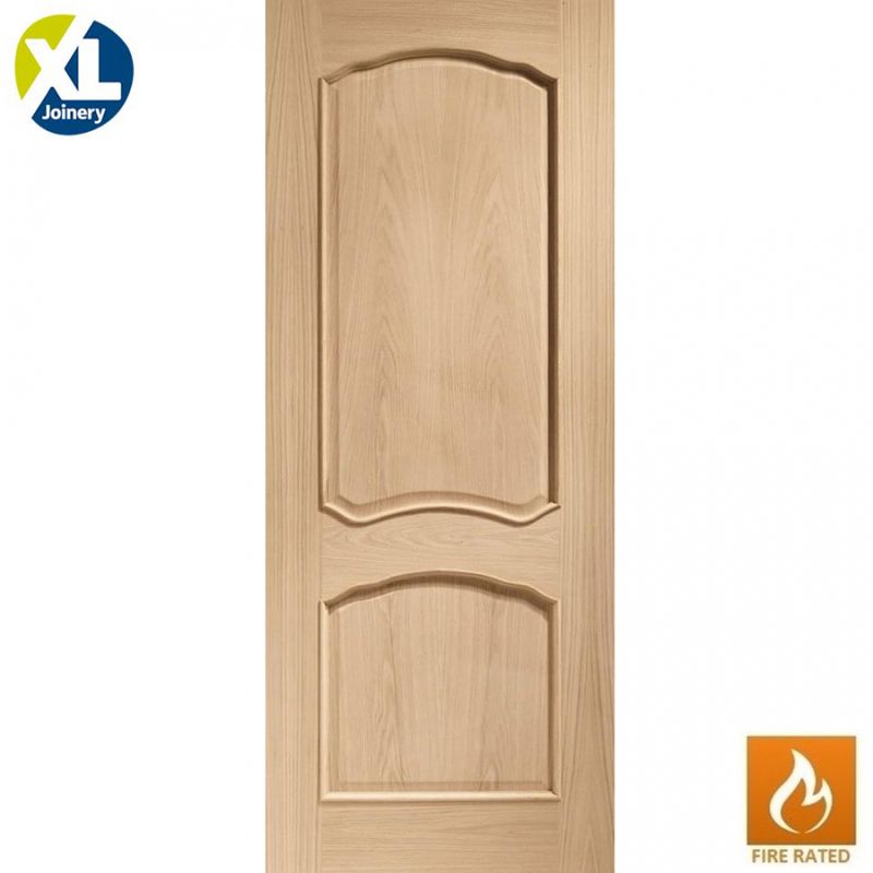 XL Joinery Louis 2 Panel Unfinished Oak Internal FD30 Fire Door | Door ...