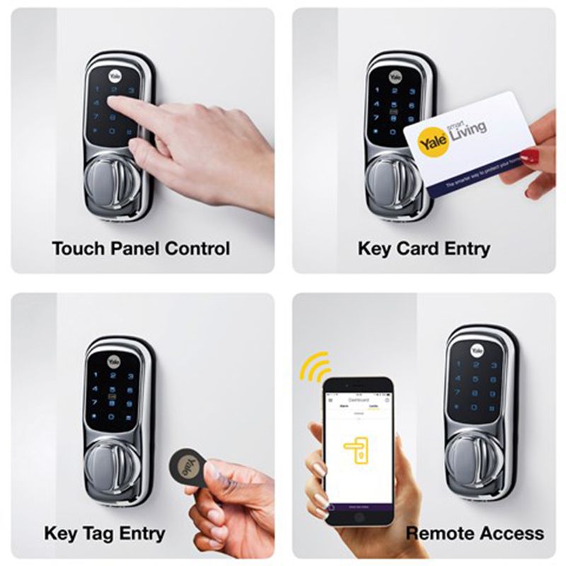 Yale Keyless Connected Smart Lock Chrome | Door Superstore®
